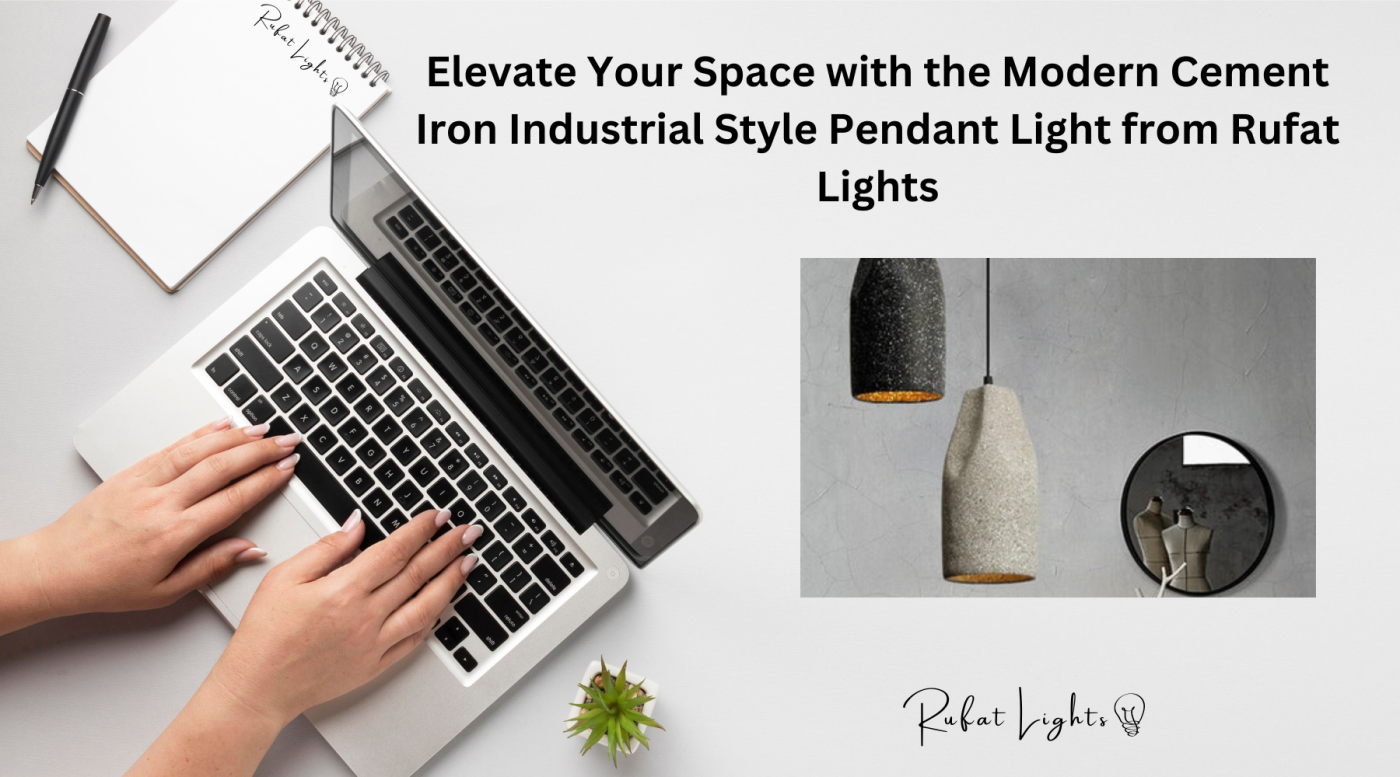 Discover the Modern Cement Iron Industrial Style Pendant Light at Rufat ...