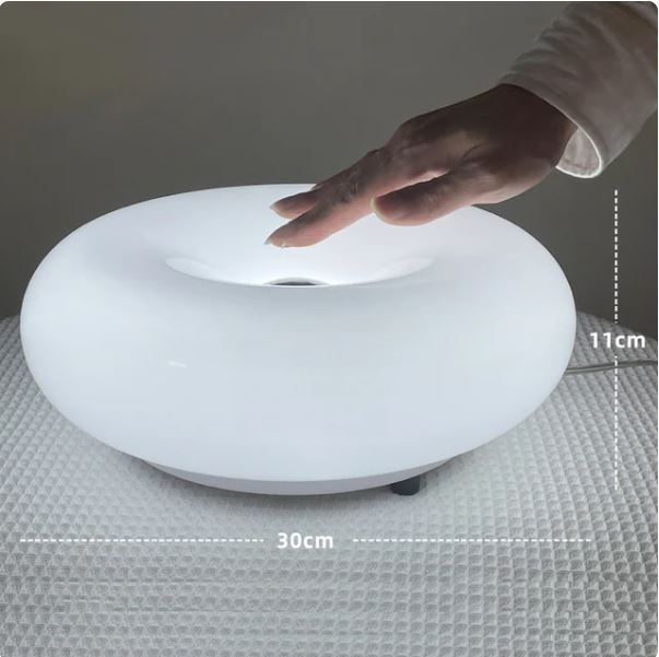Modern Minimalist Ambiance Donut LED Touch Wall Lamp - Sleek and ...