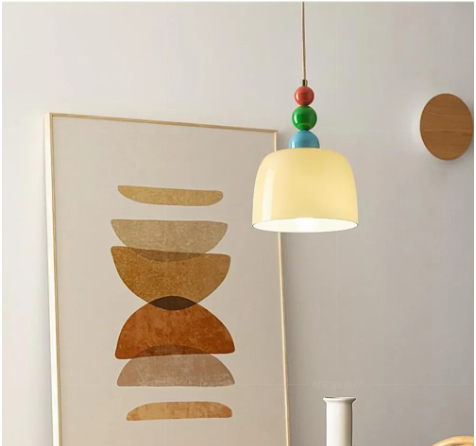 Illuminate with Style: Modern Glass Wood Bowl Pendant Light – Rufatlights