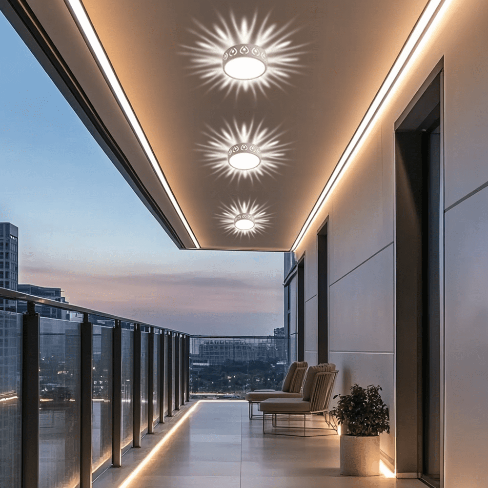 Modern Surface Mount Round LED Ceiling Light | Rufat Lights