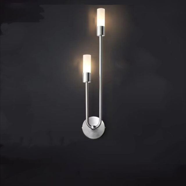 Contemporary Elegance: Modern Copper U-Shape Luster LED Wall Lamp