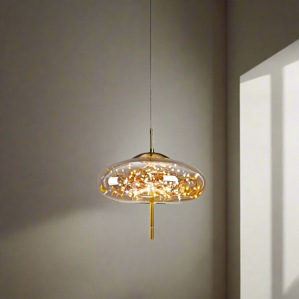 Luxury Glass Globe Sprinkle Pendant Light | Rufat Lights