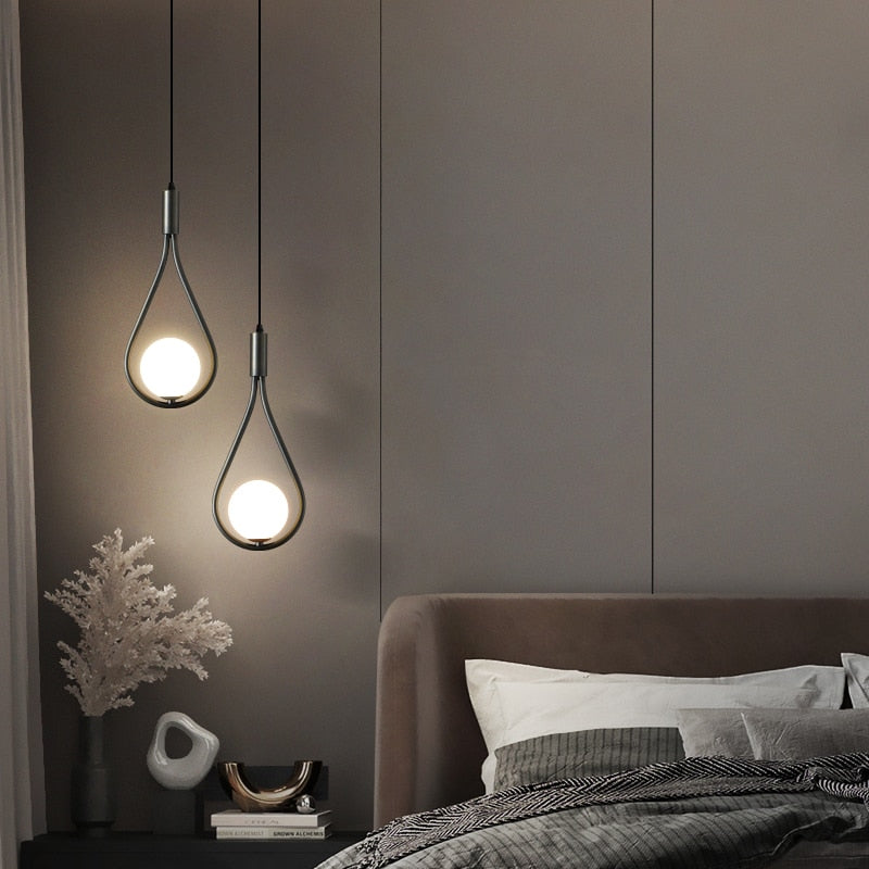 Metal Frame Glass Sphere Pendant – Rufatlights