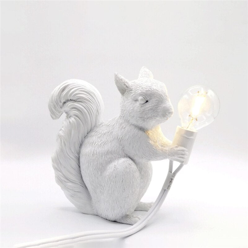 Whimsical Elegance: Nordic Designer Cute Squirrel Table Lamp for ...