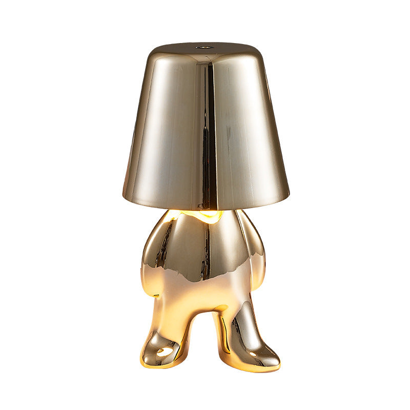 Luxurious Glow: Little Golden Man Table Lamp
