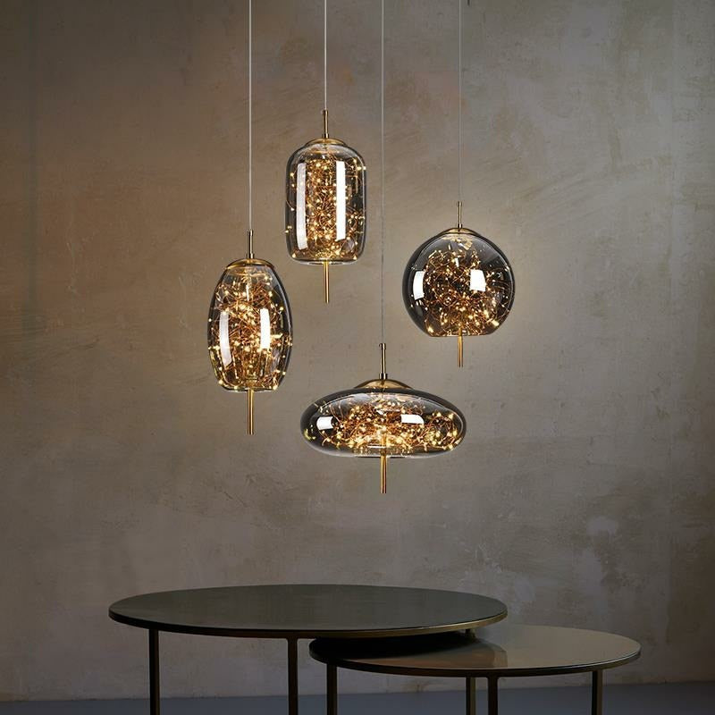 Luxury Glass Globe Sprinkle Pendant Light | Rufat Lights