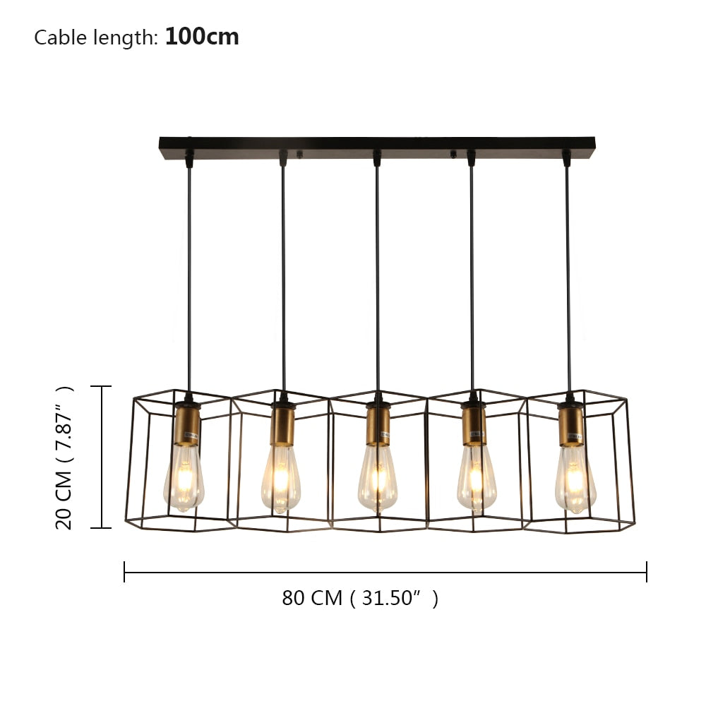Sleek and Efficient: Modern Loft LED Metal Pendant Lamp