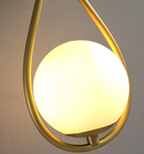 "Metal Casing Glass Ball Wall Sconce | Elegant Lighting Fixture