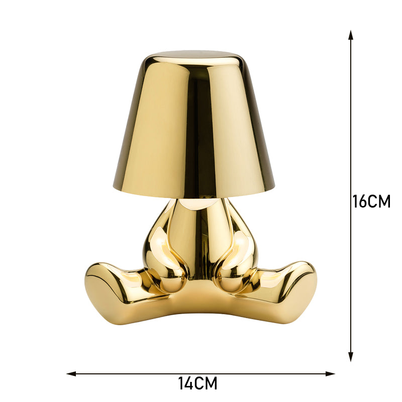 Luxurious Glow: Little Golden Man Table Lamp
