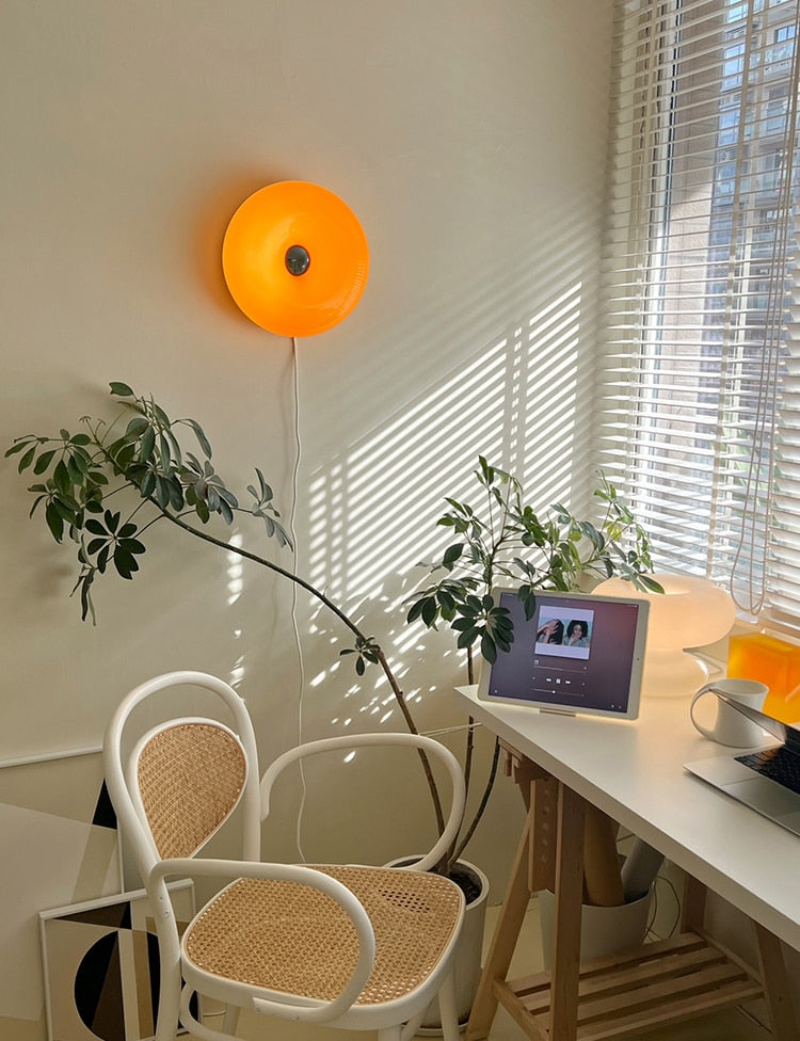 Modern Minimalist Ambiance Donut LED Touch Wall Lamp - Sleek and ...