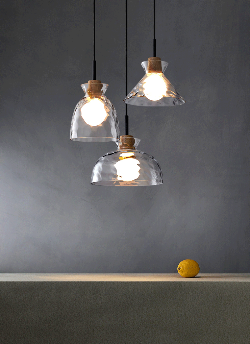 Captivating Textured Glass Pendant Lights for Stylish Illumination