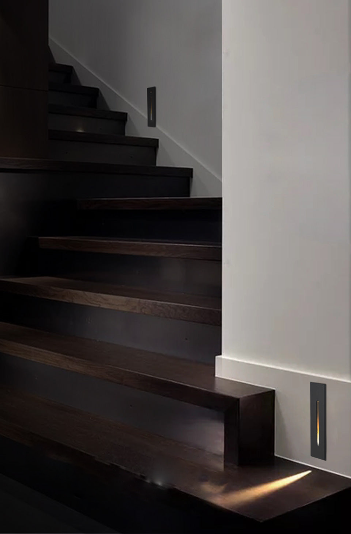 Sleek Recessed LED Corner Wall Light | Illuminate Your Space