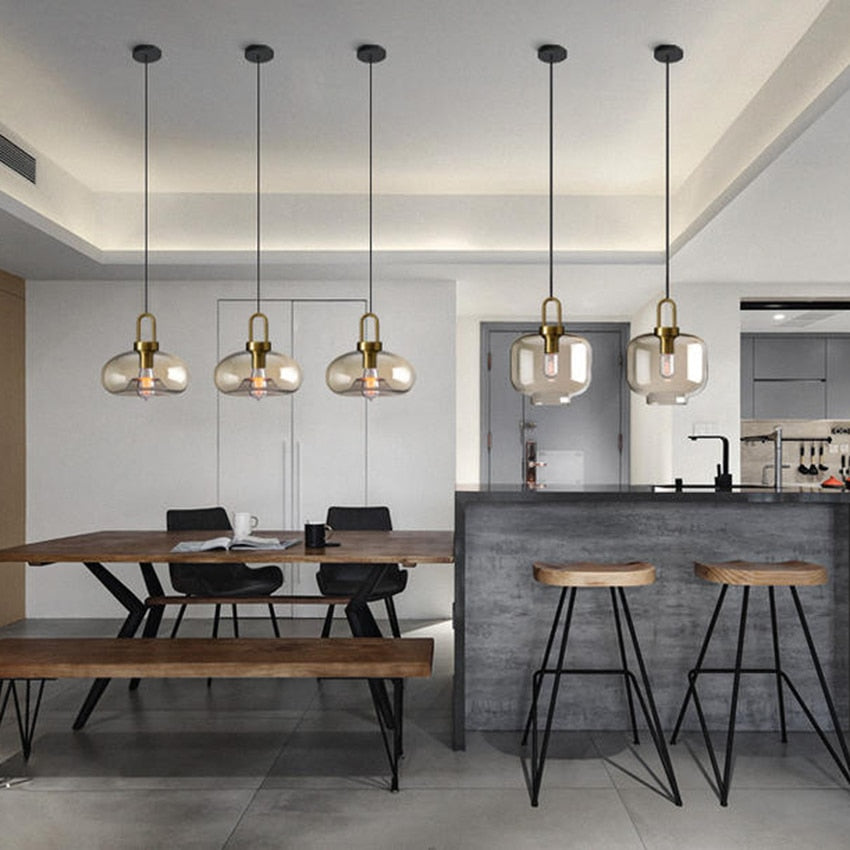 Embrace Modern Elegance with our Contemporary Loft Glass Pendant Light ...