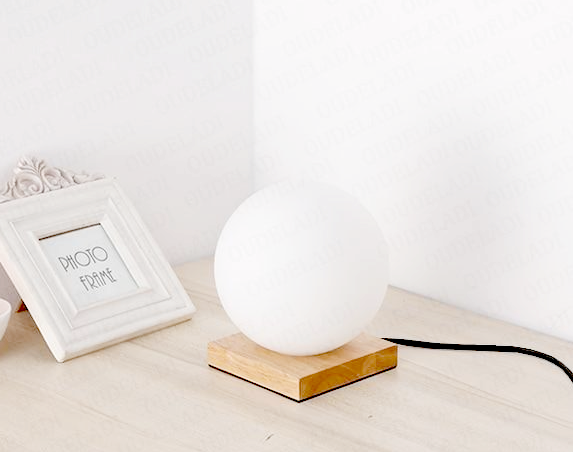 Contemporary Illumination: Modern Round Glass Table Lamp