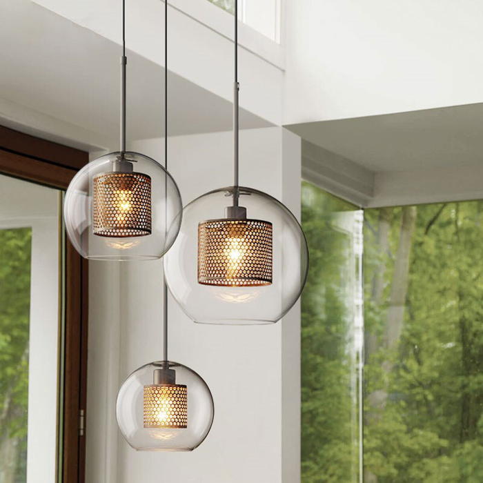 Enhance Your Space with the Modern Elegance of our Glass Ball Pendant Light
