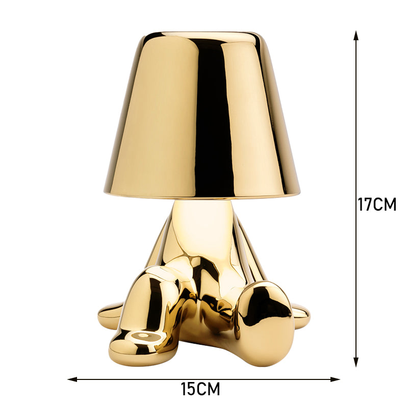 Luxurious Glow: Little Golden Man Table Lamp