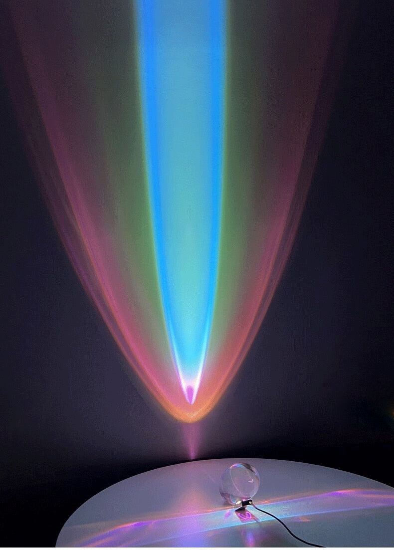 Ethereal Illumination: LED Crystal Eye of The Sky Table Lamp
